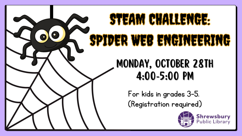 10/28/2024 | Spider Web Engineering Challenge | Shrewsbury Public Library