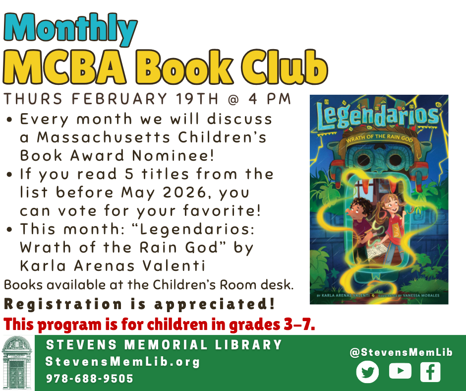 Thursday, February 26, 2026 | MCBA Book Club: Legendarios: Wrath of the ...