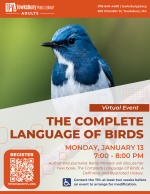 01/13/2025 | VIRTUAL: The Complete Language Of Birds (How Birds Created ...