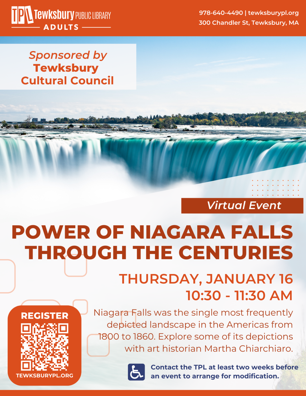 01/16/2025 | VIRTUAL: The Power of Niagara Falls Through the Centuries ...