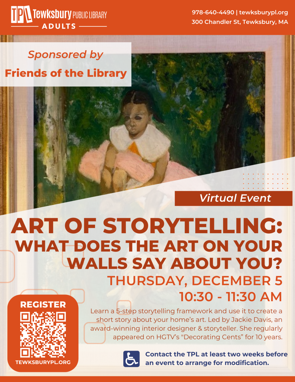 12/05/2024 | VIRTUAL: The Art of Storytelling -- What Does The Art On ...