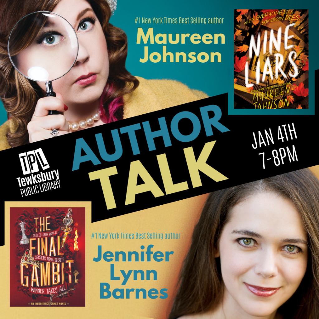 Wednesday, January 4, 2023 | VIRTUAL: Maureen Johnson (Nine Liars) in ...