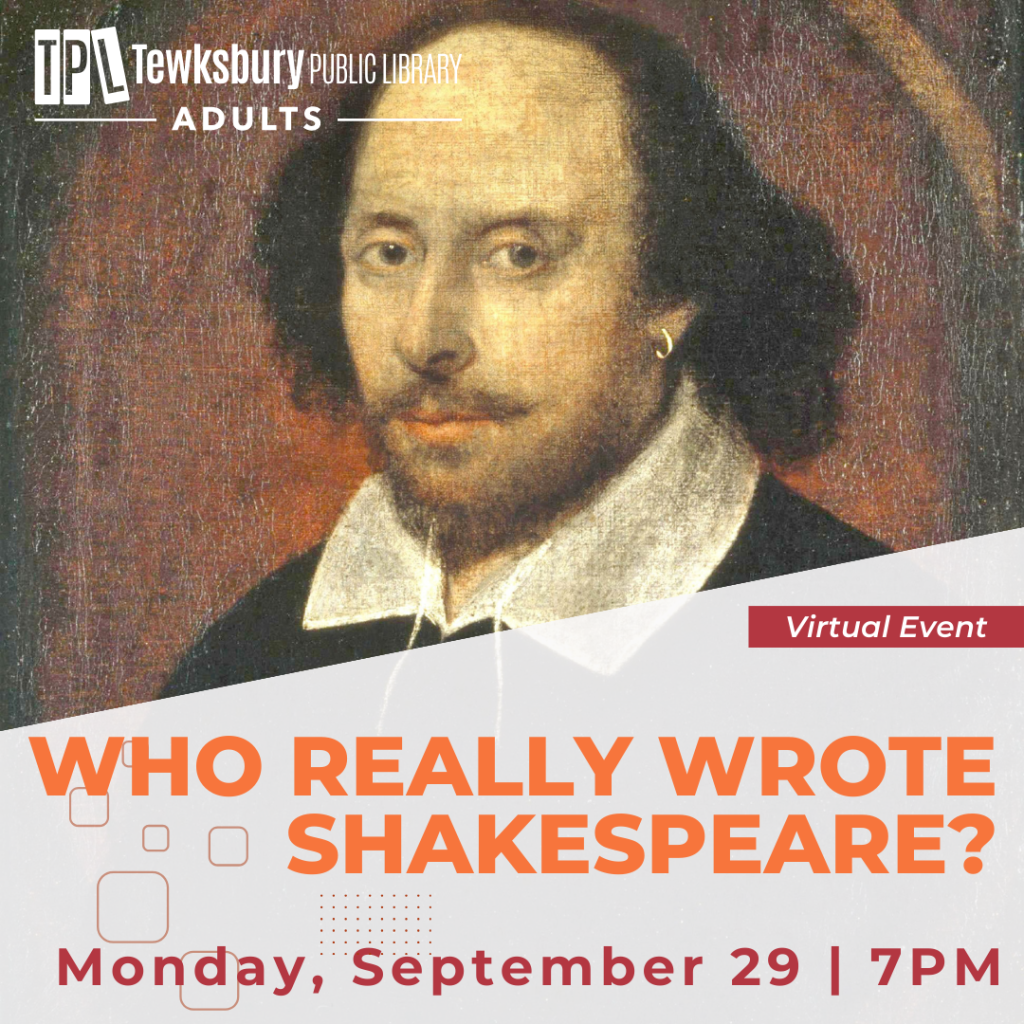 Monday, September 29, 2025 | VIRTUAL: Who REALLY Wrote Shakespeare ...