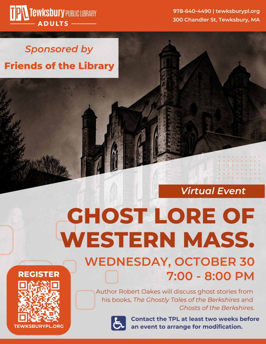 Wednesday, October 30, 2024 | VIRTUAL: Ghost Lore & Paranormal Reports ...