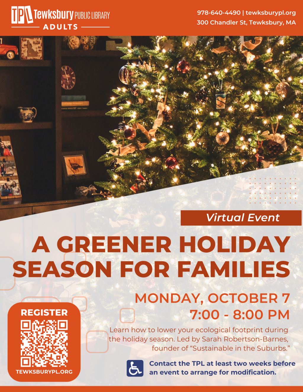 Monday, October 7, 2024 | VIRTUAL: Ways To Have A Greener Holiday ...