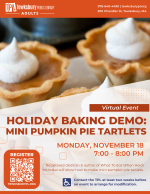 11/18/2024 | VIRTUAL: Holiday Baking Demonstration -- Mini Pumpkin Pie ...