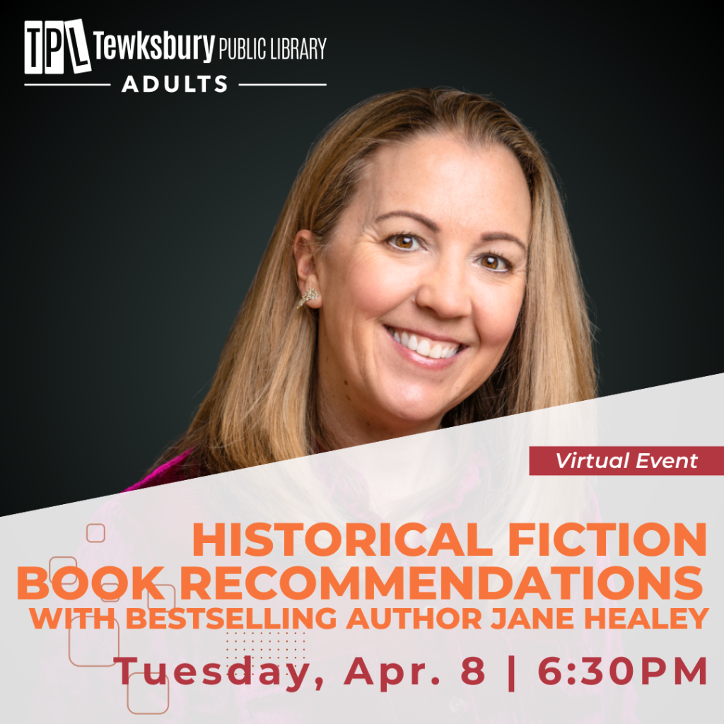 04/08/2025 | VIRTUAL: Historical Fiction Book Recommendations with ...