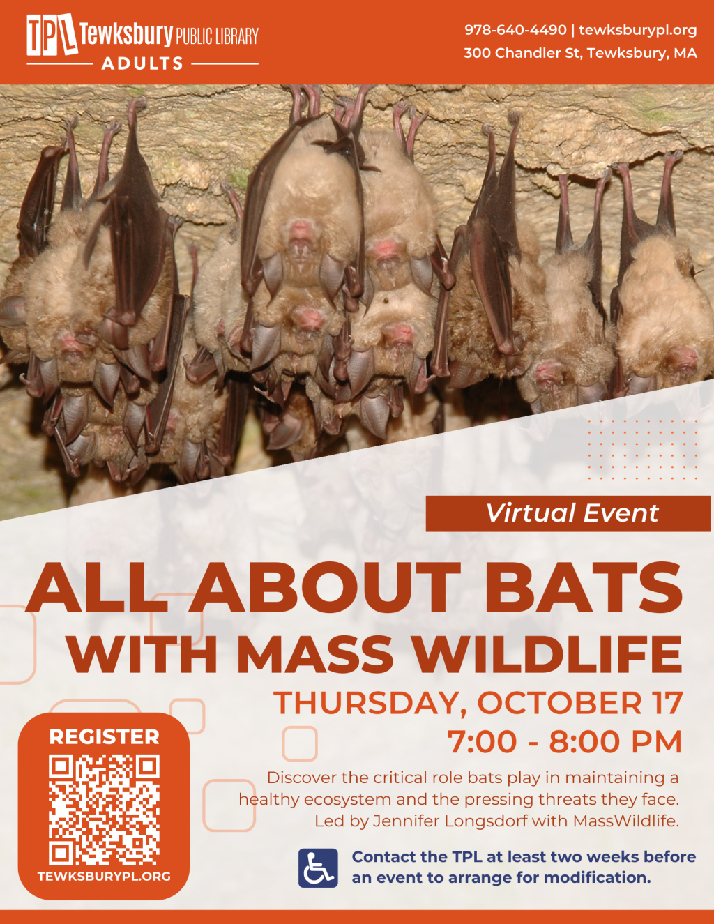 10/17/2024 | VIRTUAL: All About Bats with MassWildlife | Tewksbury ...