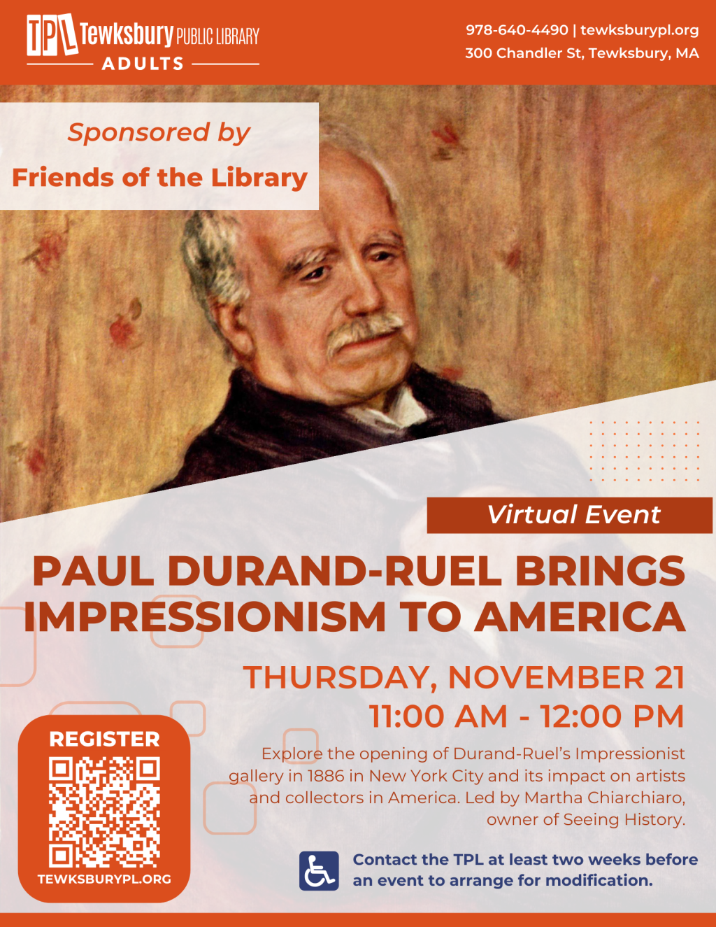 Thursday, November 21, 2024 | VIRTUAL: Paul Durand-Ruel Brings ...