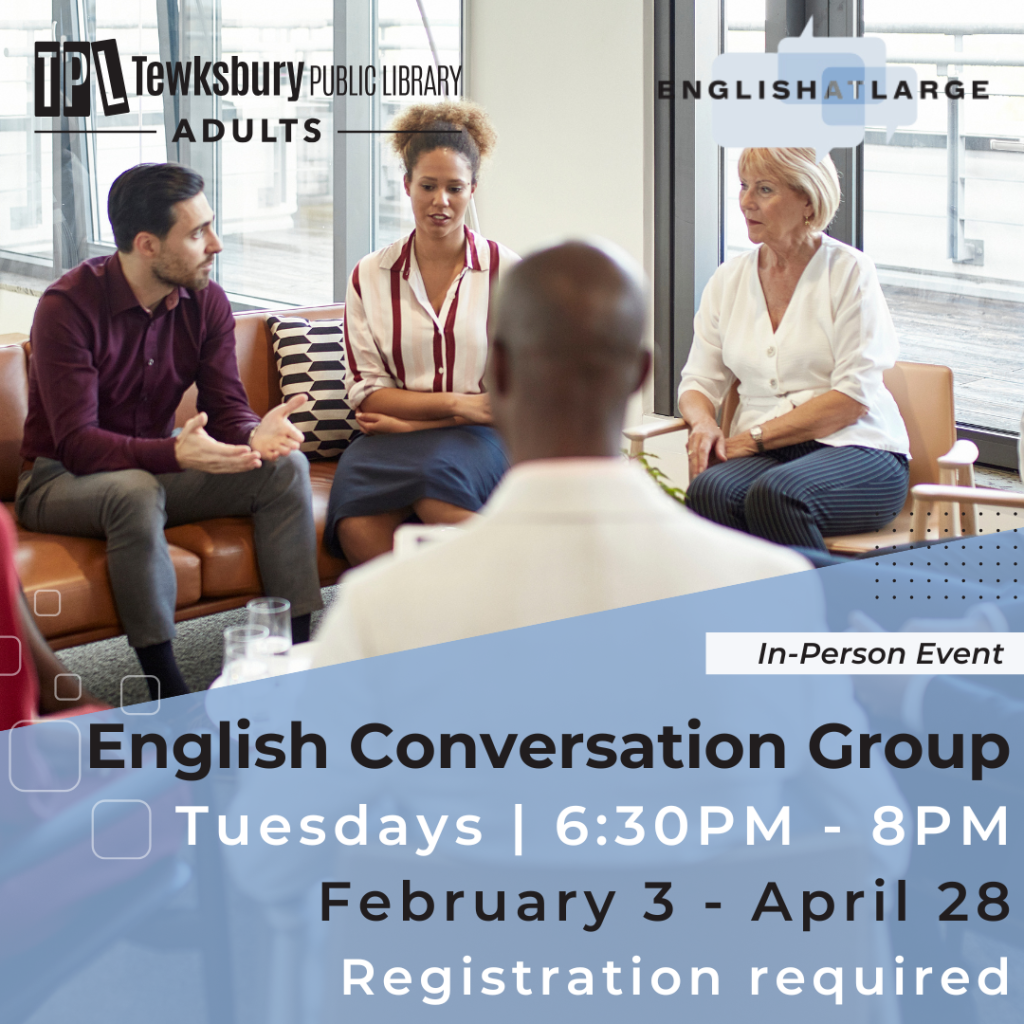 Tuesday, February 3, 2026 | IN PERSON: English Conversation Group with ...