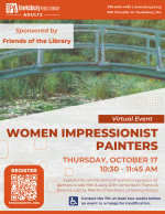 10/17/2024 | VIRTUAL: Women Impressionist Painters | Tewksbury Public ...