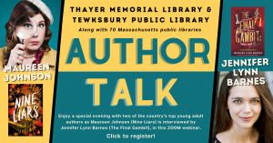 01/04/2023 | VIRTUAL: Maureen Johnson (Nine Liars) in Conversation with ...