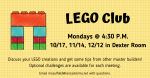 12/12/2022 | LEGO Club | Thayer Memorial Library