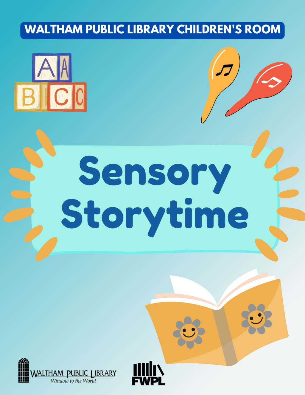 07/19/2025 | Sensory Storytime | Waltham Public Library