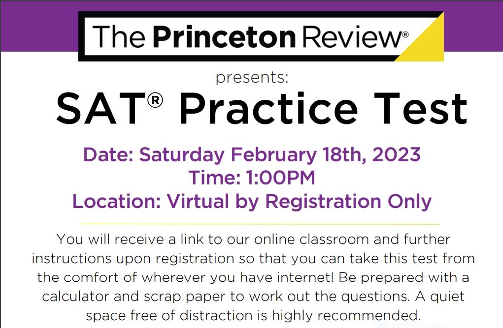 02/18/2023 | SAT Practice Test : Presented by The Princeton Review | G ...