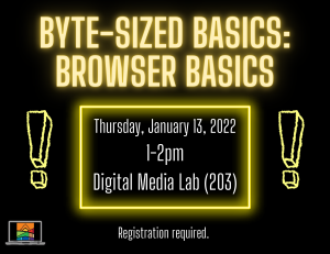 01/13/2022 | Byte-Sized Basics: Browser Basics | Weymouth Public Libraries