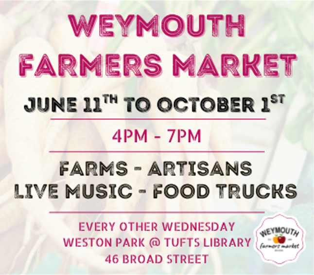Wednesday, October 1, 2025 | Farmers Market at Weston Park | Weymouth ...