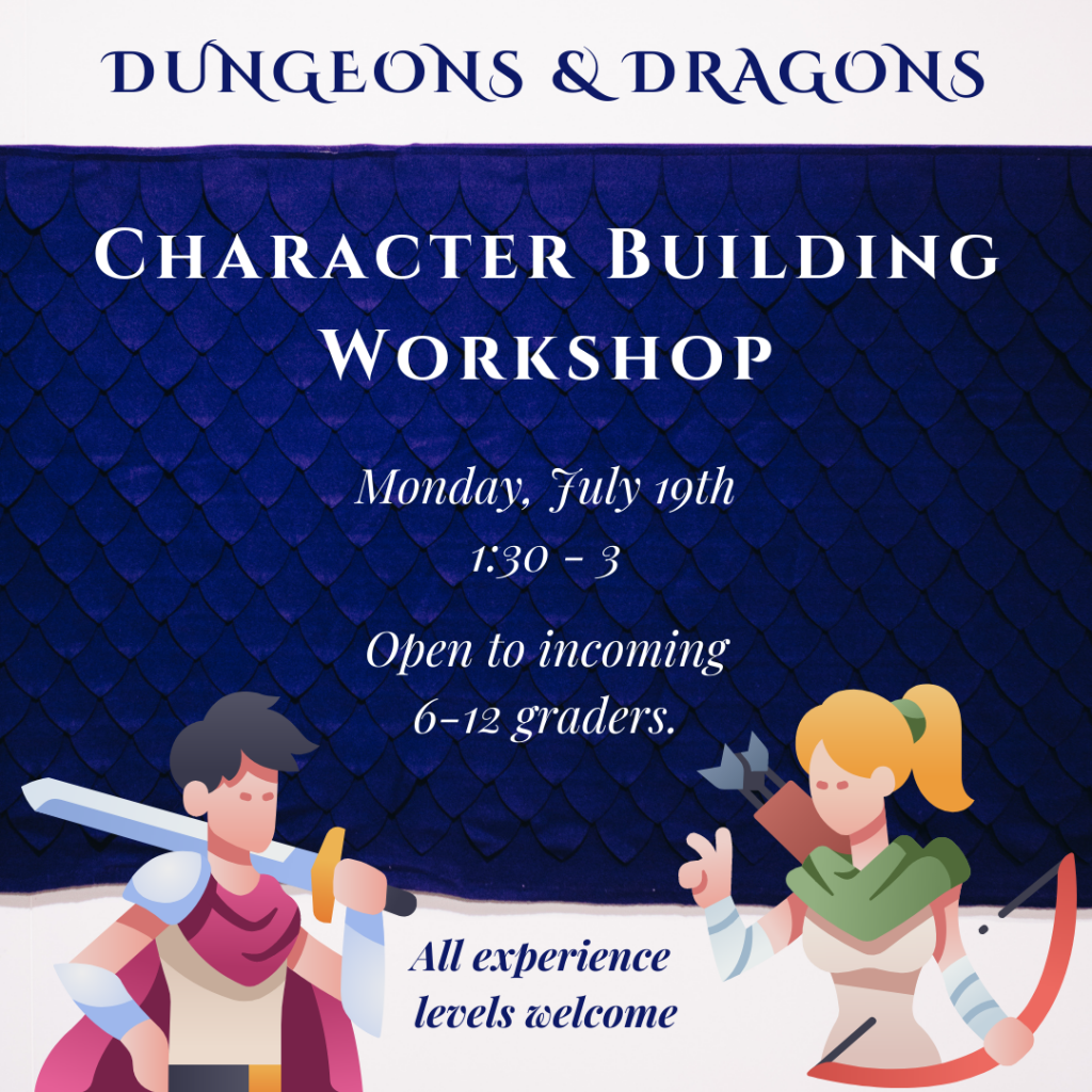 07/19/2021 | D&D Character Building Workshop | Woburn Public Library