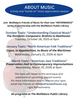 03/25/2026 | Wolfeboro Friends of Music: American Jazz Traditions ...