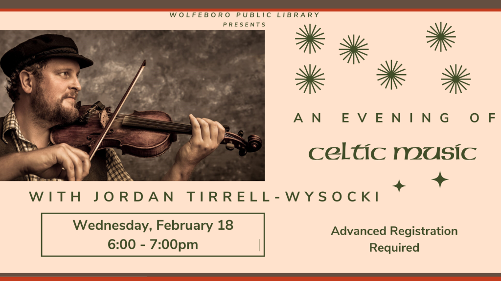 Wednesday, February 18, 2026 | AN EVENING OF CELTIC MUSIC WITH JORDAN ...