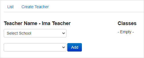 add class for teacher