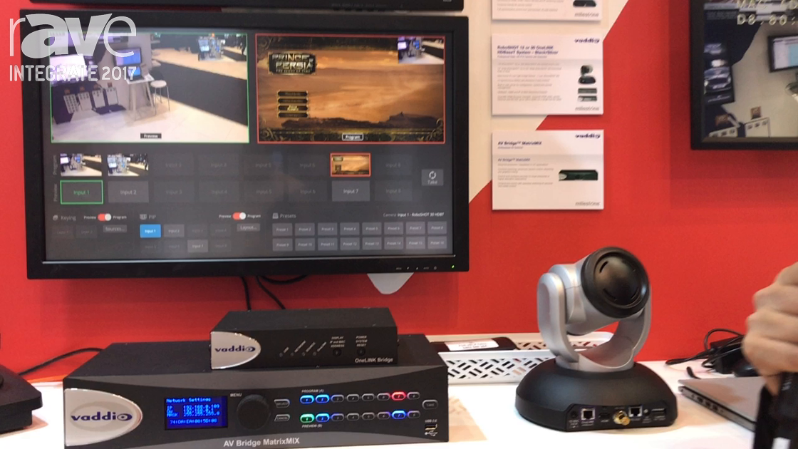 Integrate 2017: Vaddio Highlights Its AV Bridge MatrixMIX Audio Matrix ...