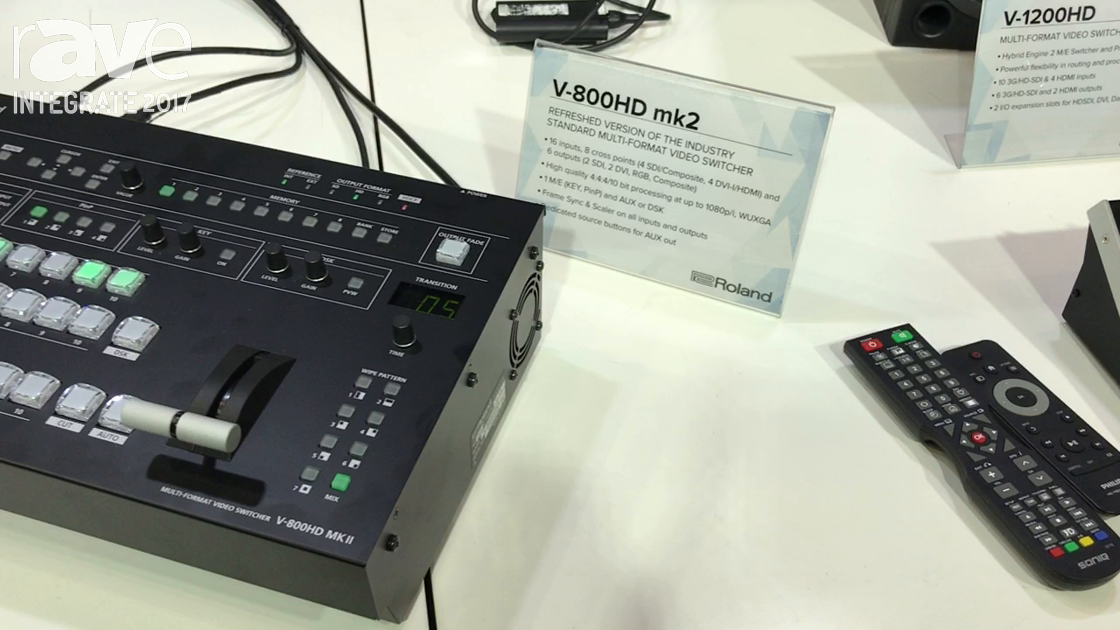 Integrate 2017: Roland Refreshes the V-800HD mk2 Multi-Format Video ...