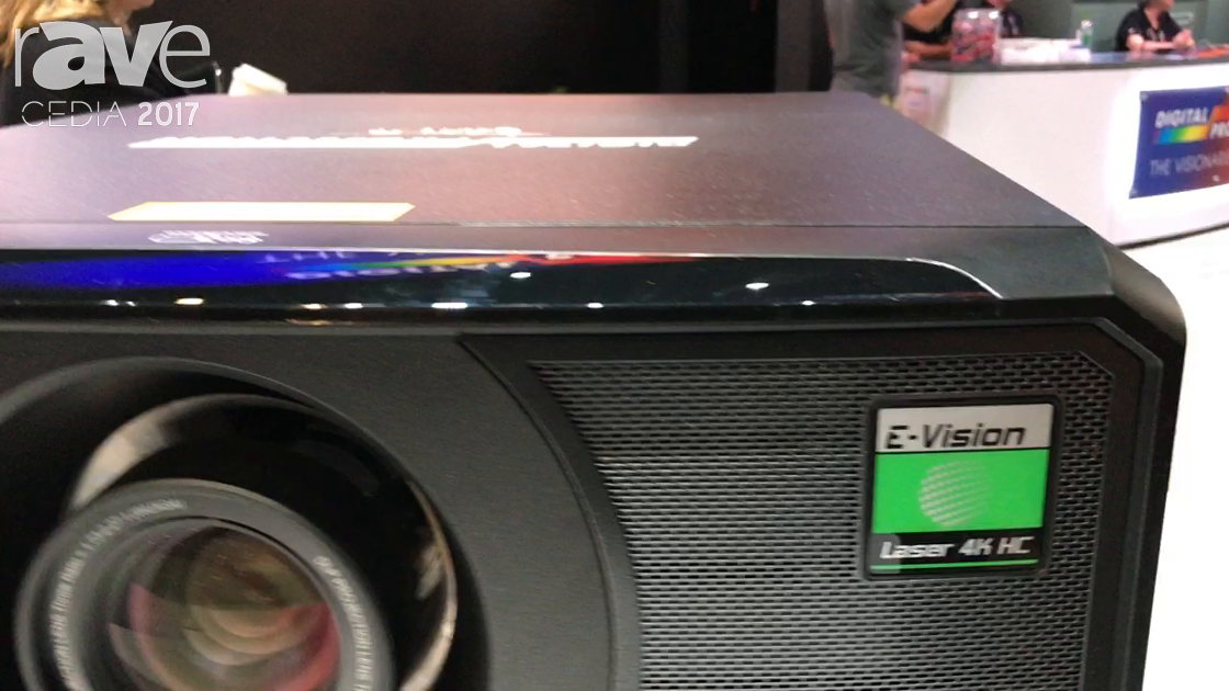 CEDIA 2017: Digital Projection Demos E-Vision Laser 4K Projector – rAVe ...