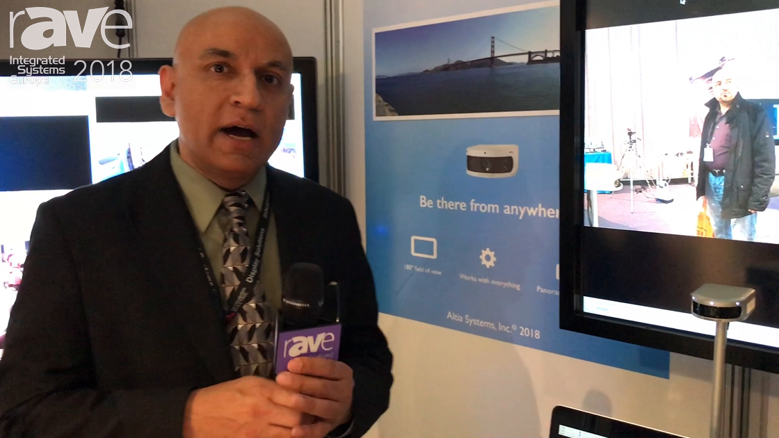 ISE 2018: Altia Systems Demonstrates Its PanaCast 2 Panoramic 4K Camera ...