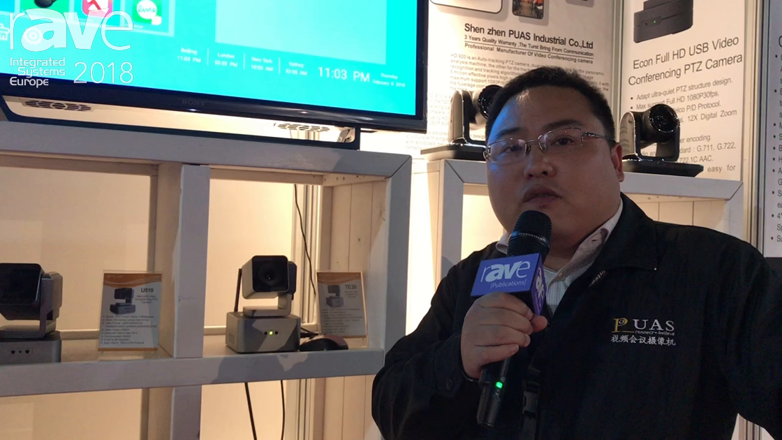 ISE 2018: PUAS Shows New TE 20 All-in-One Videoconferencing Terminal ...