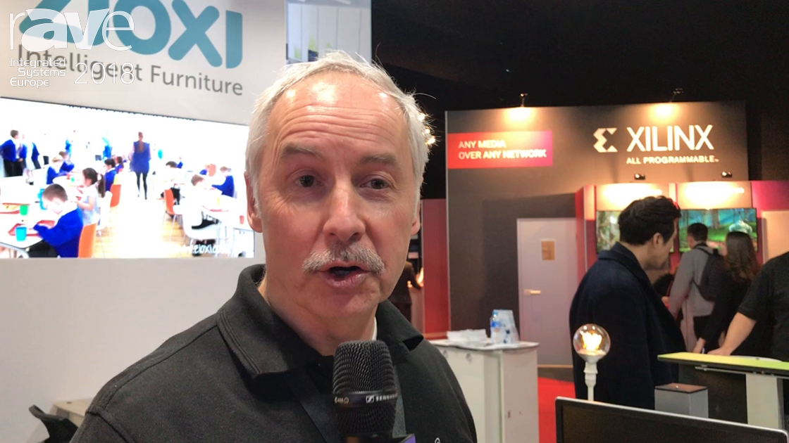 ISE 2018: zioxi Demos Its P1 Power-Up Computer Desk with Built-in ...