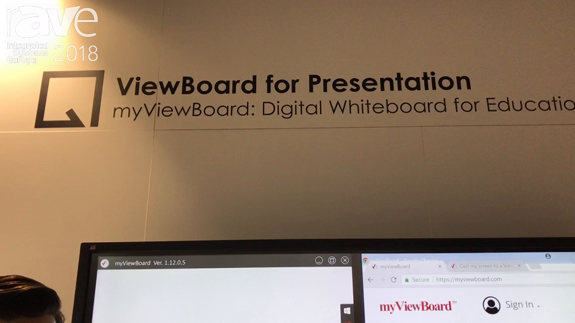 ISE 2018: ViewSonic Features myViewBoard Annotation Software For ...