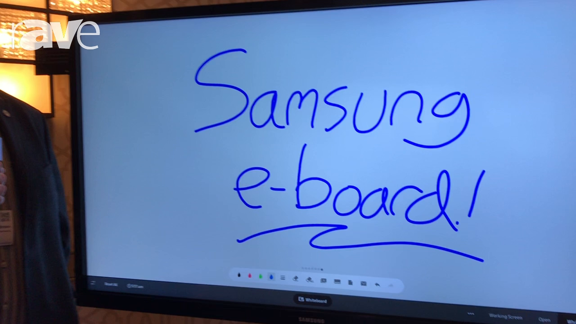 E4 AV Tour: Samsung Features New 4K QB65H-TR E-Board With Tizen System ...