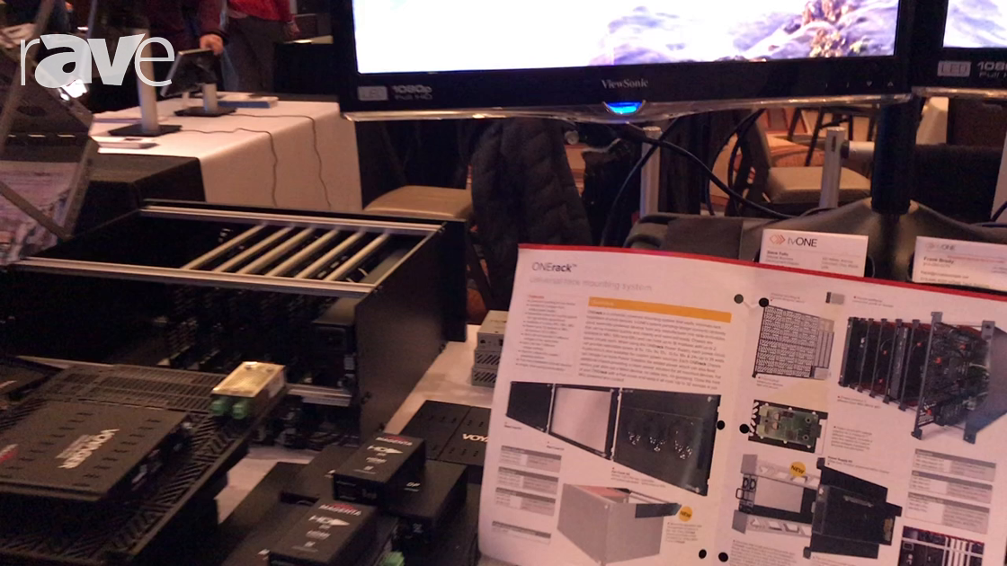 E4 AV Tour: tvONE Displays ONErack Universal Rack Mounting System for ...