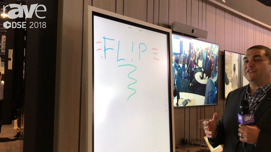 DSE 2018: Samsung Demos The Flip, a Digital Flip Chart Collaboration ...