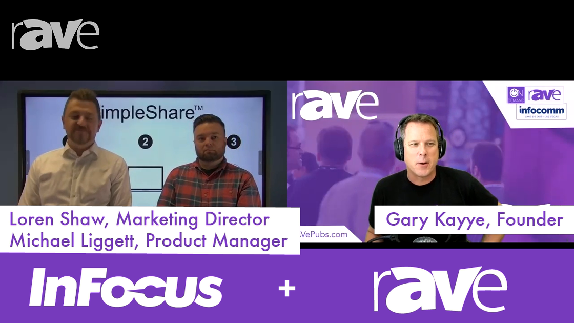 InfoComm 2018: Watch InFocus Demo Their New SimpleShare Wireless System LIVE on rAVe RADIO ...