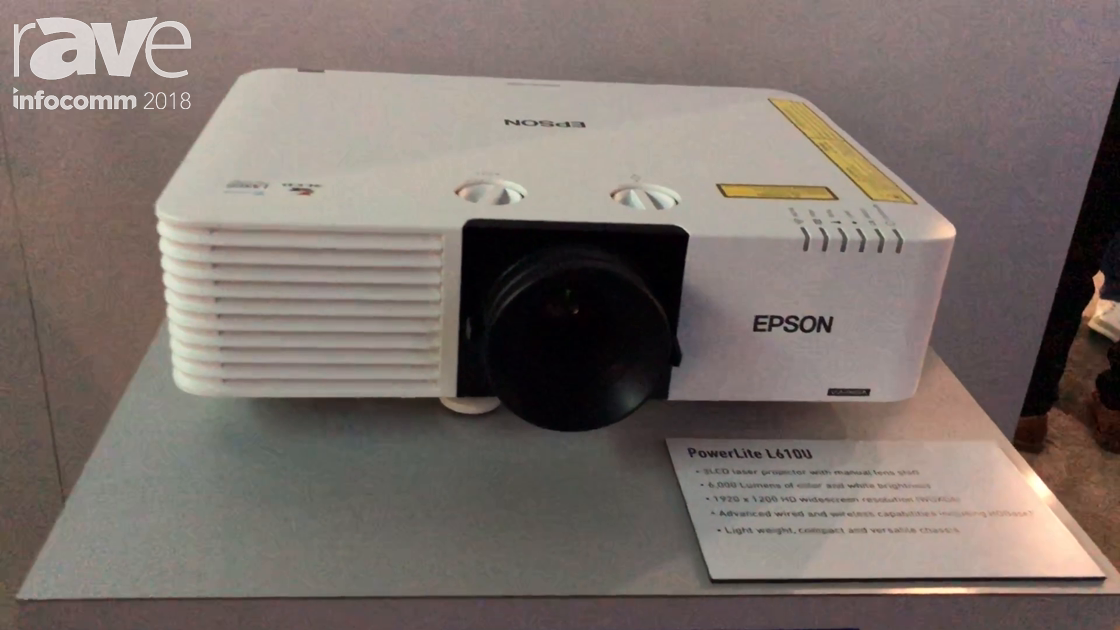 InfoComm 2018: Epson Intros the 6000-Lumen Compact L610U PowerLite L ...