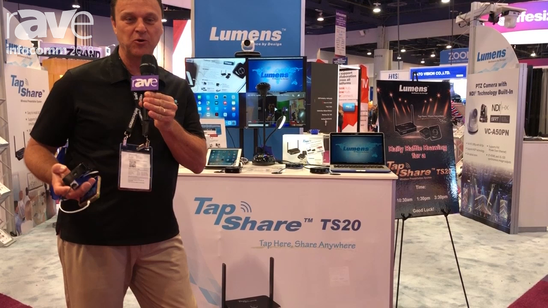 InfoComm 2018: Lumens Integration Talks About TapShare TS20 Wireless Presentation System – rAVe ...