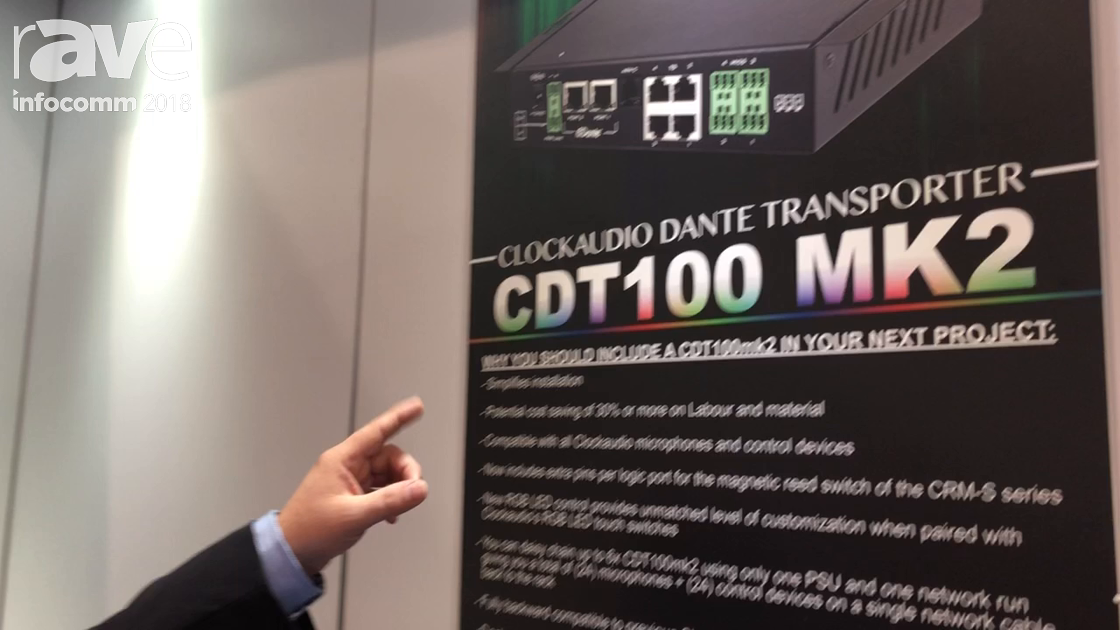 InfoComm 2018: Clockaudio Highlights the CDT100 MK2 Dante Transporter ...