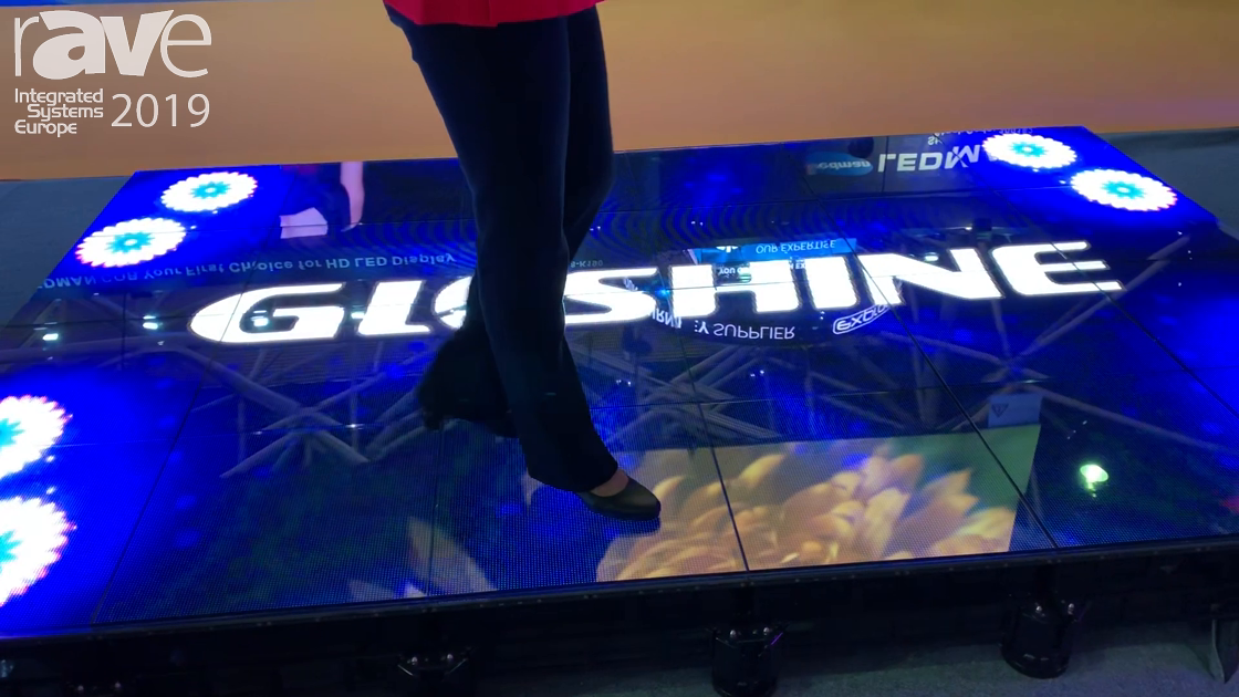 ISE 2019: Gloshine Exhibits Armor 4.8 LED Display for Floor/Stage Use ...