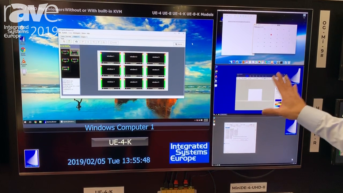 ISE 2019: Apantac Exhibits 4K KVM Multiviewer – rAVe [PUBS]
