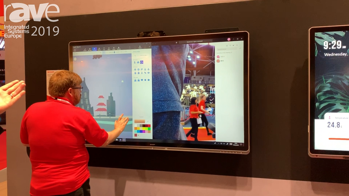 ISE 2019: Sharp Demos Its WCD Windows Collaboration Display Solutions ...