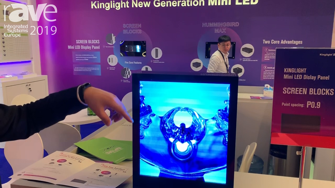 ISE 2019: Kinglight Showcases the Screen Blocks P0.9 Mini LED Display ...