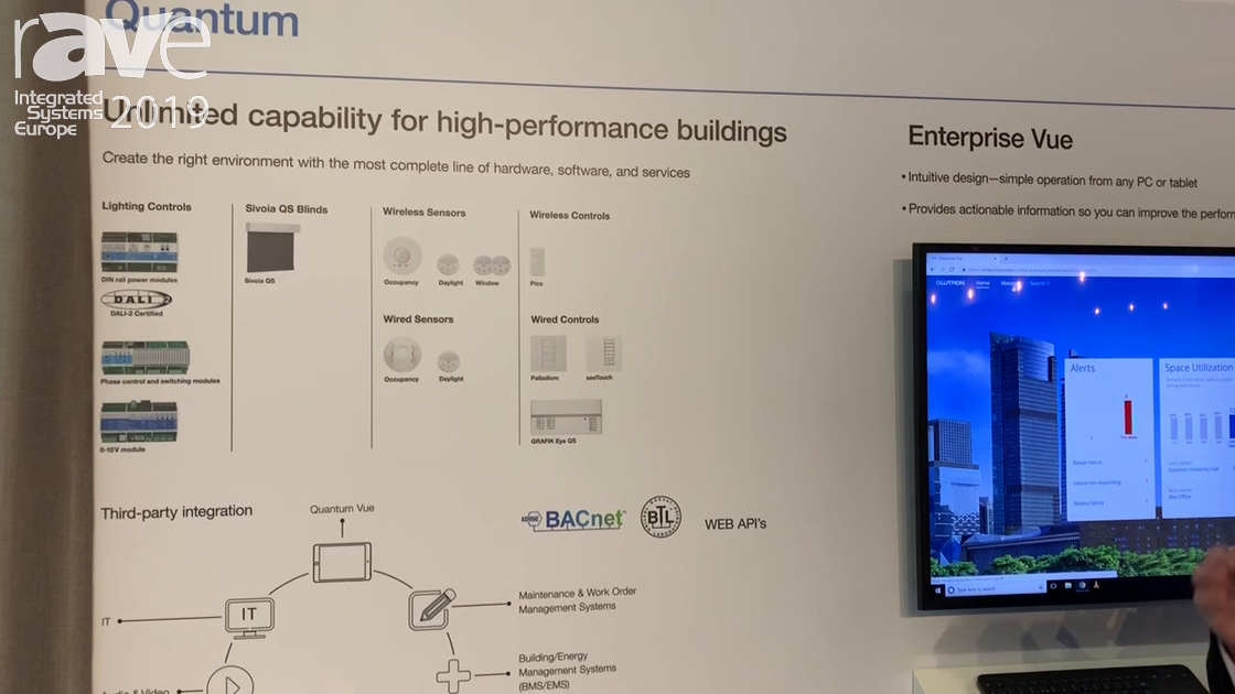 ISE 2019: Lutron Features Enterprise Vue Whole Building Lighting Control – rAVe [PUBS]