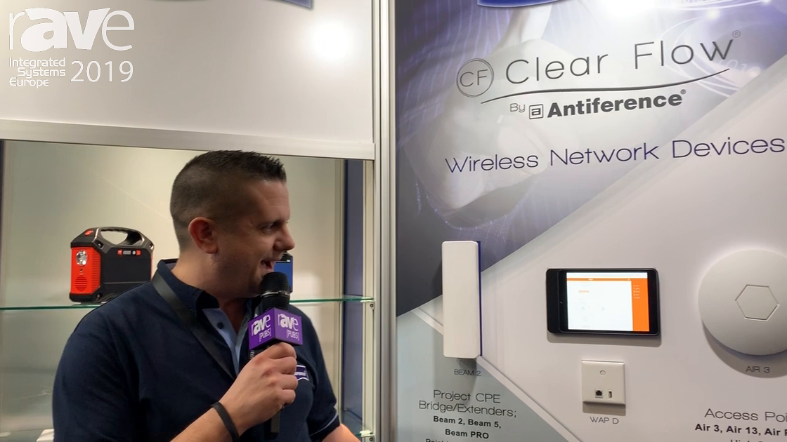ISE 2019: Antiference Shows Range of Clear Flow Network Access Points – rAVe [PUBS]