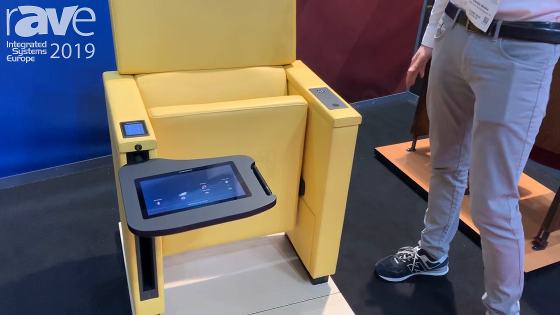 ISE 2019: Marconi Shows Auditorium Seat With Integrated Retractable Mic ...