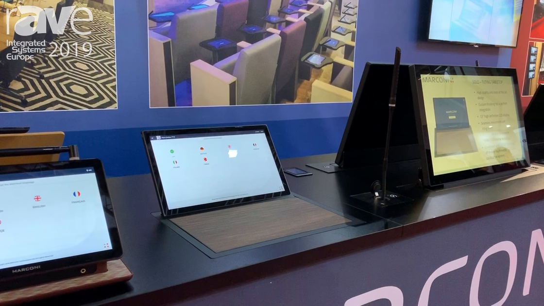 ISE 2019: Marconi Shows 13″ In-Table Manual Tilting Display With Built ...