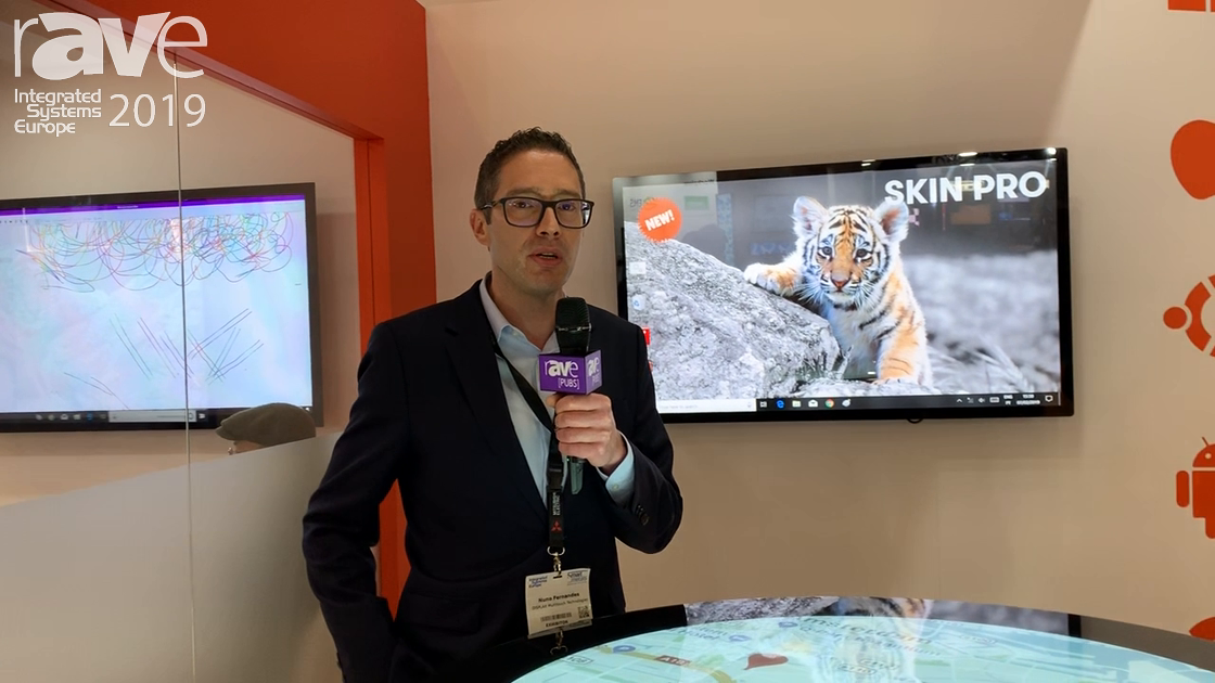 ISE 2019: DISPLAX Demos Its Skin Fit Round Circle Display With Object ...