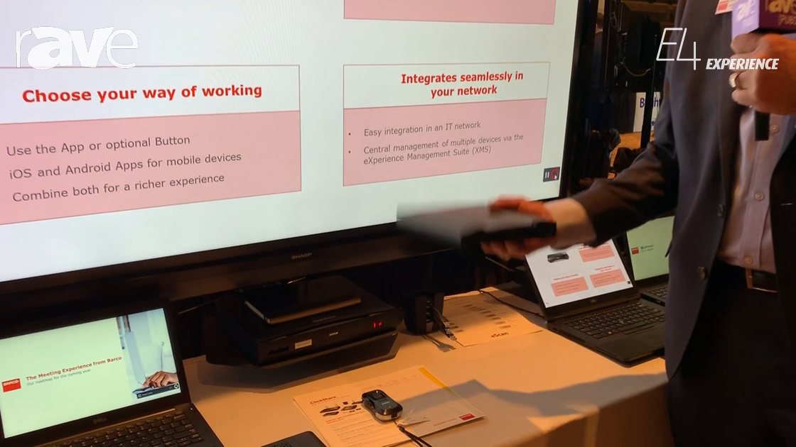 E4 Experience: Barco Shows ClickShare 200+ with 1080p HDMI Input, 4K ...