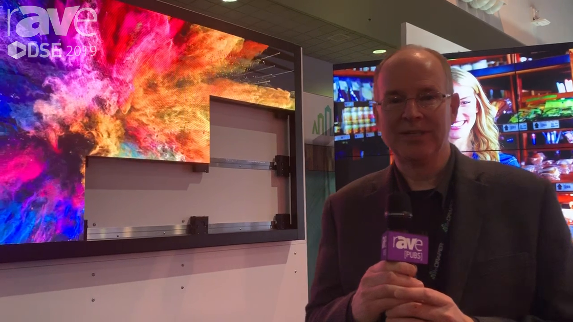 DSE 2019: Draper Shows Custom Display Hybrid LED/LCD Mounts for Leyard ...